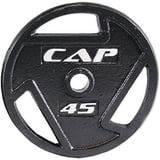 CAP 45 Lb. Olympic Cast Iron Weight Plate for Workout & Fitness, 2 In ...