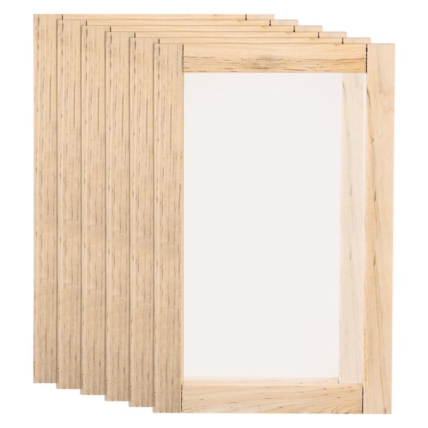 Silk Screen Printing Frame Kit 40x27cm Wooden with 120 Mesh, 6 Pieces ...
