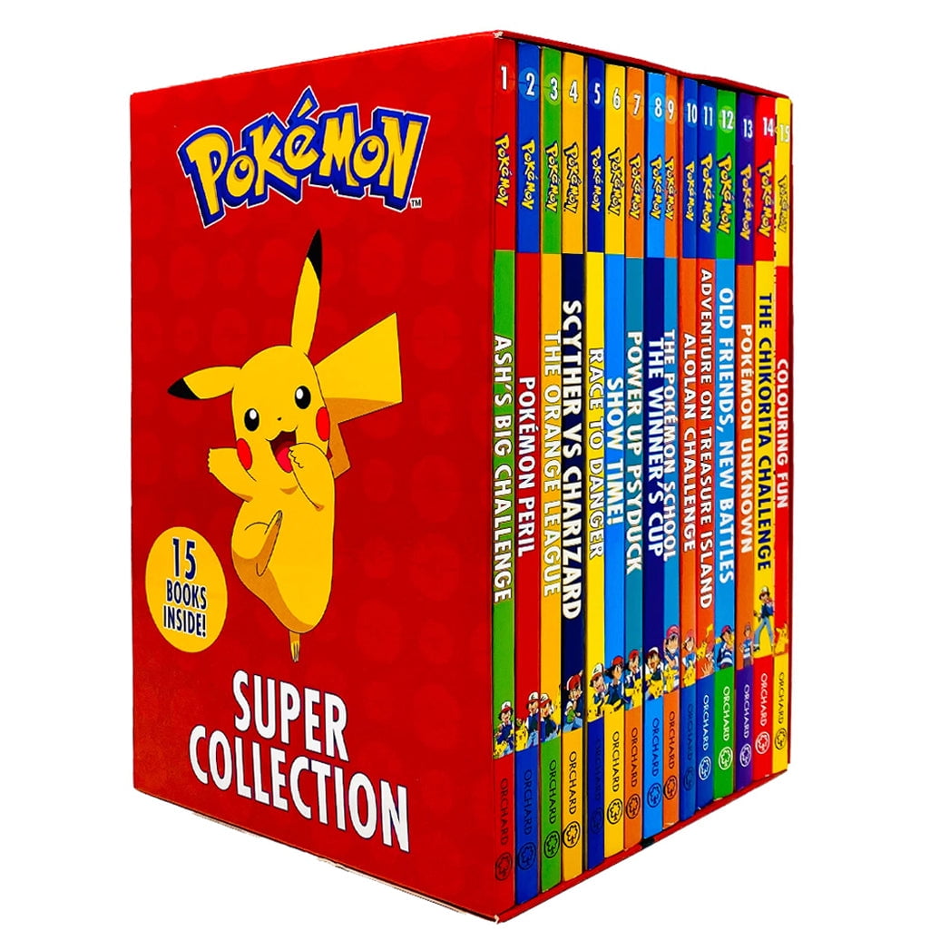 The Official Pokemon Super Collection 15 Books Set - Ash Big Challenge ...