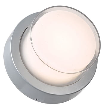 50021ODW-SL-Geo Abra Lighting Geo - 6.7 Inch 9W 1 LED Round Outdoor ...
