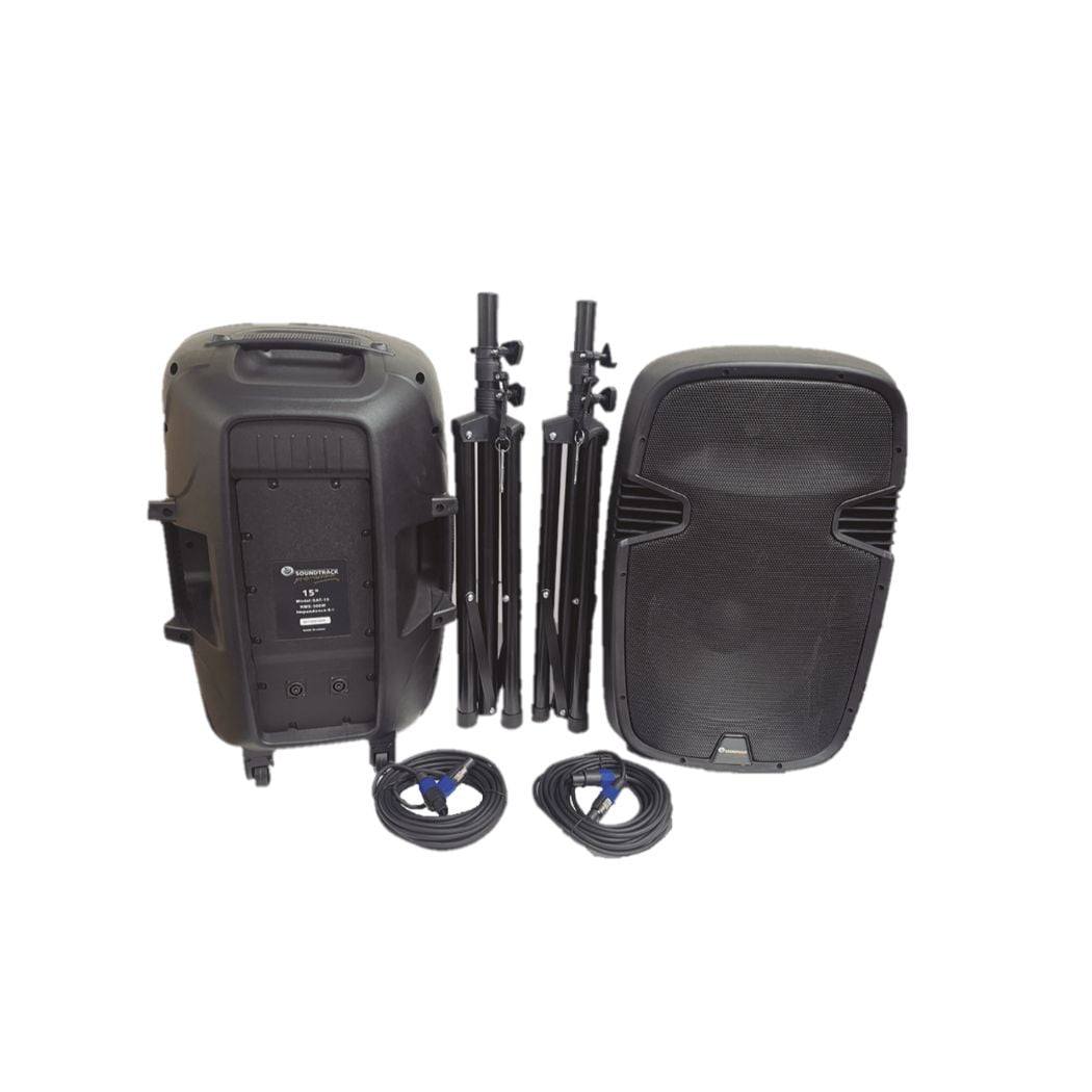 Par de Bafles SAT-15 Pasivos de 15" 300W (máximo) SOUNDTRACK Terminado ...