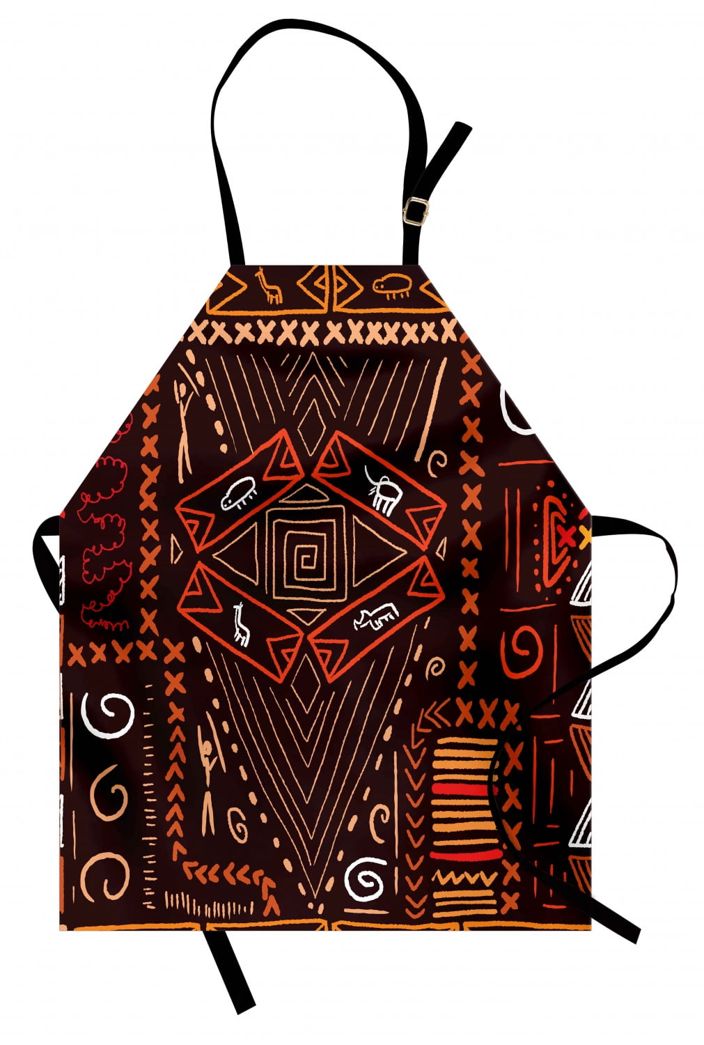 Primitive Apron Aboriginal Style Patterns Tribal Motifs Objects Collage ...