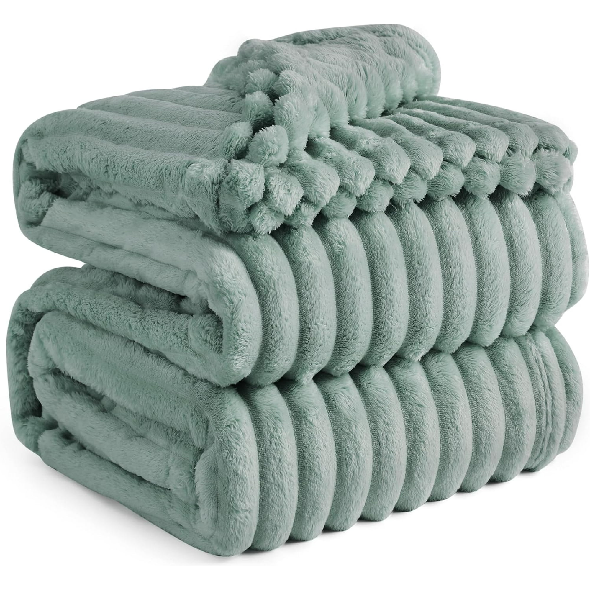 Click here for Siabc-Bedroom Decor Sage Green Blanket Queen Size... prices