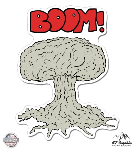 Boom - 8" Vinyl Sticker - For Car Laptop I-Pad - Waterproof Decal ...