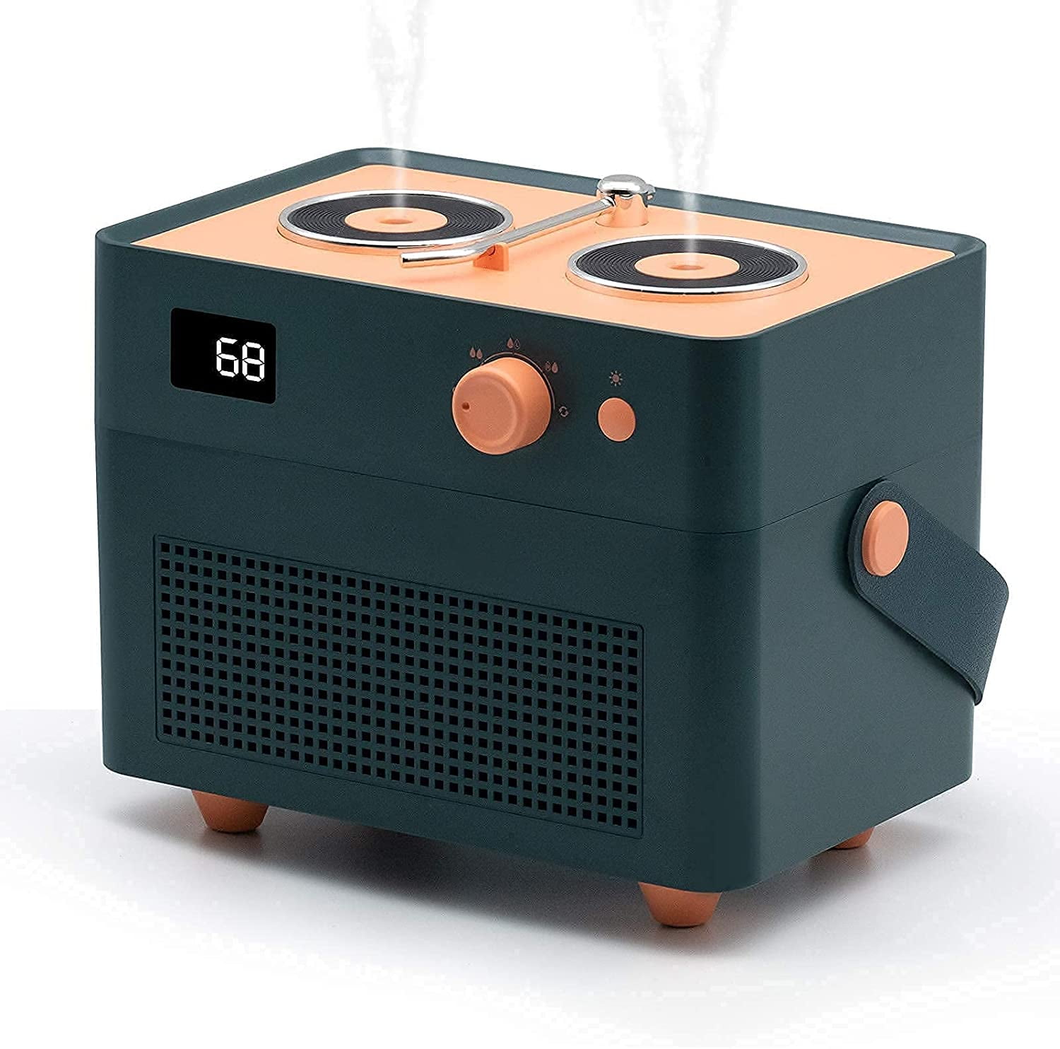 SH02 1.3L Cordless Small Humidifier,4000mAh Battery Operated Cool Mist ...