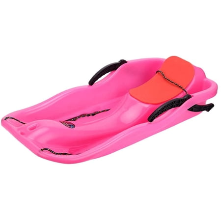 Snow Sled Board Snowboard, Adults Toboggans Heavy Duty Sledge Unisex ...