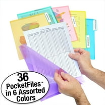 Ultimate Office PocketFile™ Clear Poly Document Folder Project Pockets ...