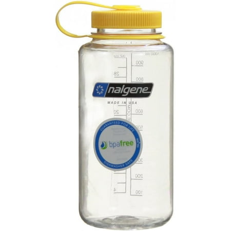 Nalgene Wm Water Bottle (Clear w/ Yellow Lid, 32 oz) | Walmart Canada