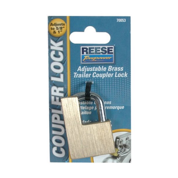 Reese Towpower 7005300 Universal Trailer Coupler Lock, Brass - Walmart.com