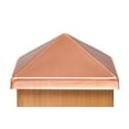 "Solid Copper 4x4 Post Cap for Deck, Fence, Porch, and Outdoor Yard ...