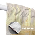 Abstract Art Swag Curtain Valance for Small Windows, Gold Color Block ...