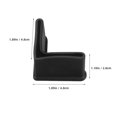 OUNONA 20Pcs Black Plastic Furniture Foot Covers L Shaped Chair Leg ...