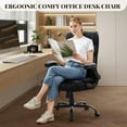Big and Tall Office Chair 500LBS, Wide Ergonomic Leather Executive ...