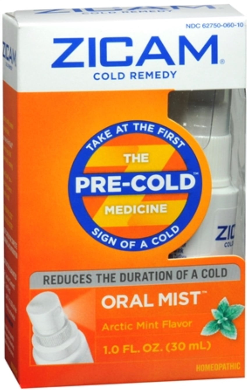 Zicam Cold Remedy Plus Oral Mist Arctic Mint 1 oz (Pack of 2) - Walmart.com