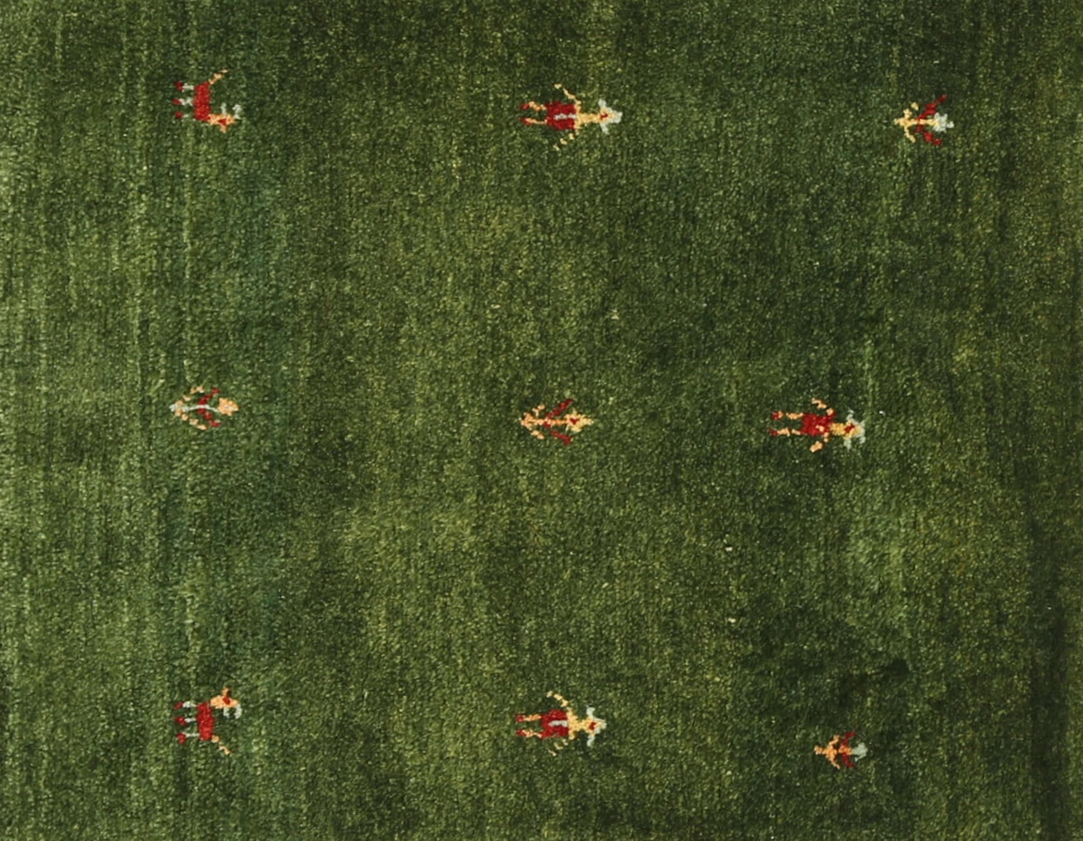 Ahgly Company Indoor Rectangle Contemporary Dark Forest Green Abstract ...