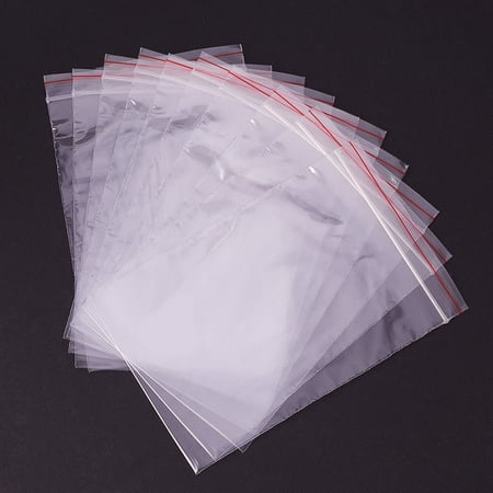 Tatum88 100 Pack Snap Closure Bags 7 x 10cm Plastic Snap Closure Bags ...