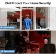 125dB Loud Indoor Motion Sensor Alarm with 328ft Remote Control (40ft ...