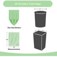 Biodegradable 40-45 Gallon Trash Bags | 100 Count | ASTM D6954 | Green ...