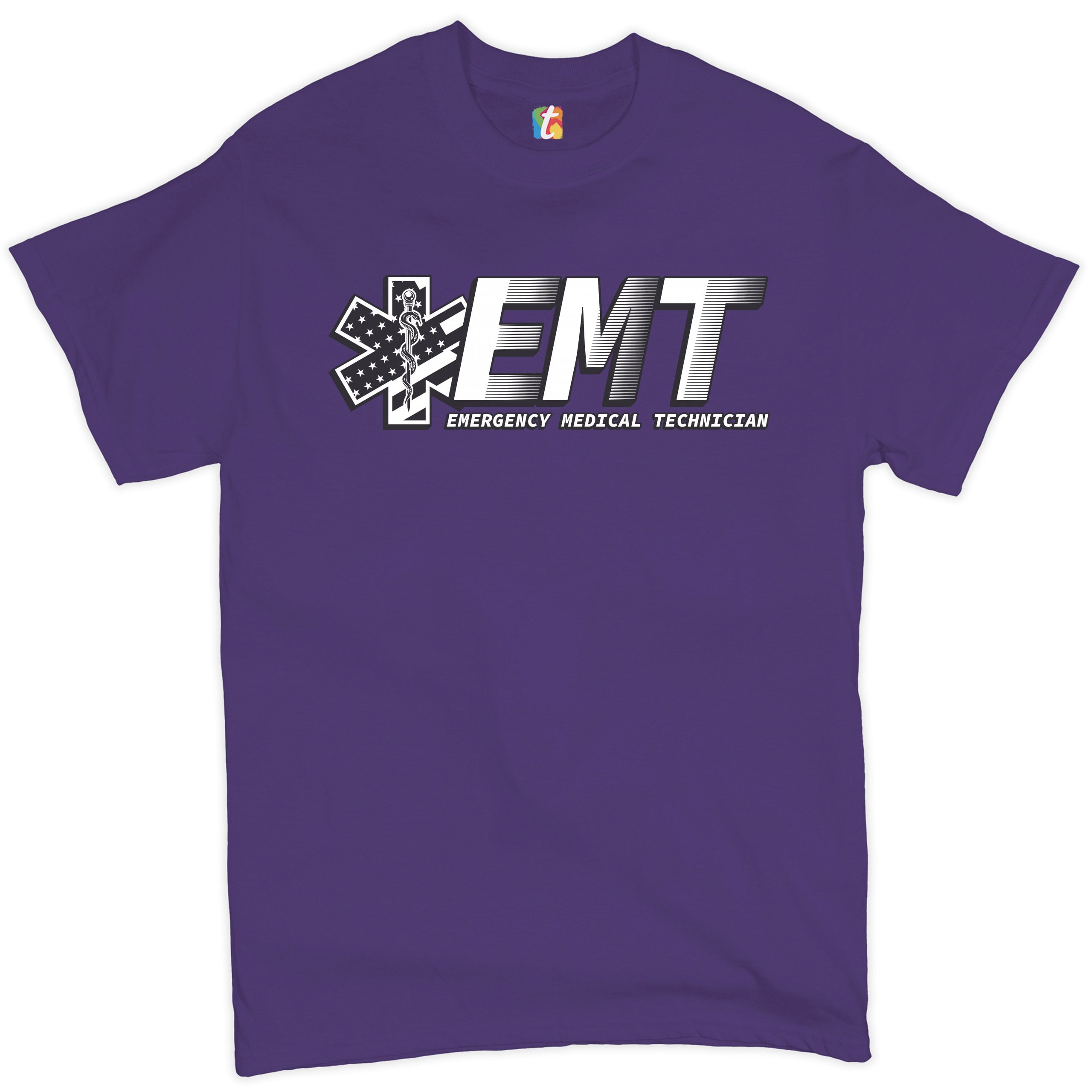 Tee Hunt EMT Emergency Medical Technician T-Shirt EMS Paramedic Star of ...