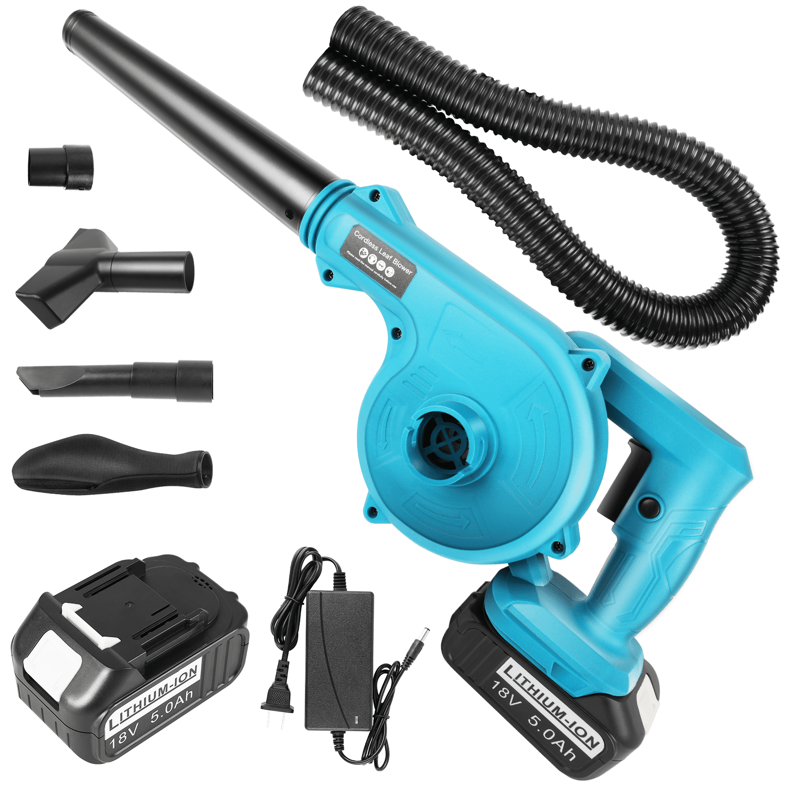 LabTEC Cordless Leaf Blower and Vacuum Cleaner, Rotary Handle Electric ...