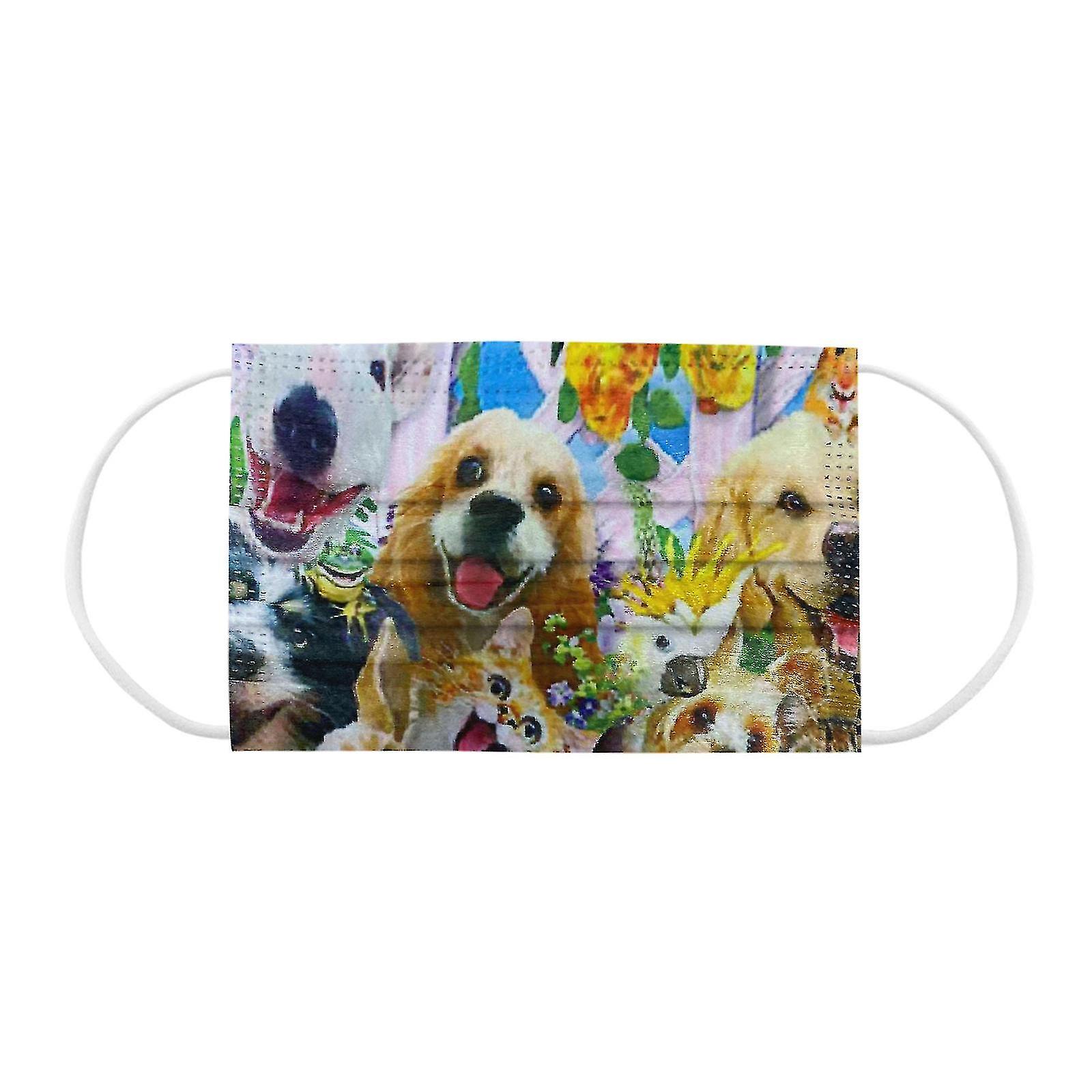 Máscara de dibujos animados para niños Mascarilla desechable Industrial 3ply Ear Loop 20pcs ...