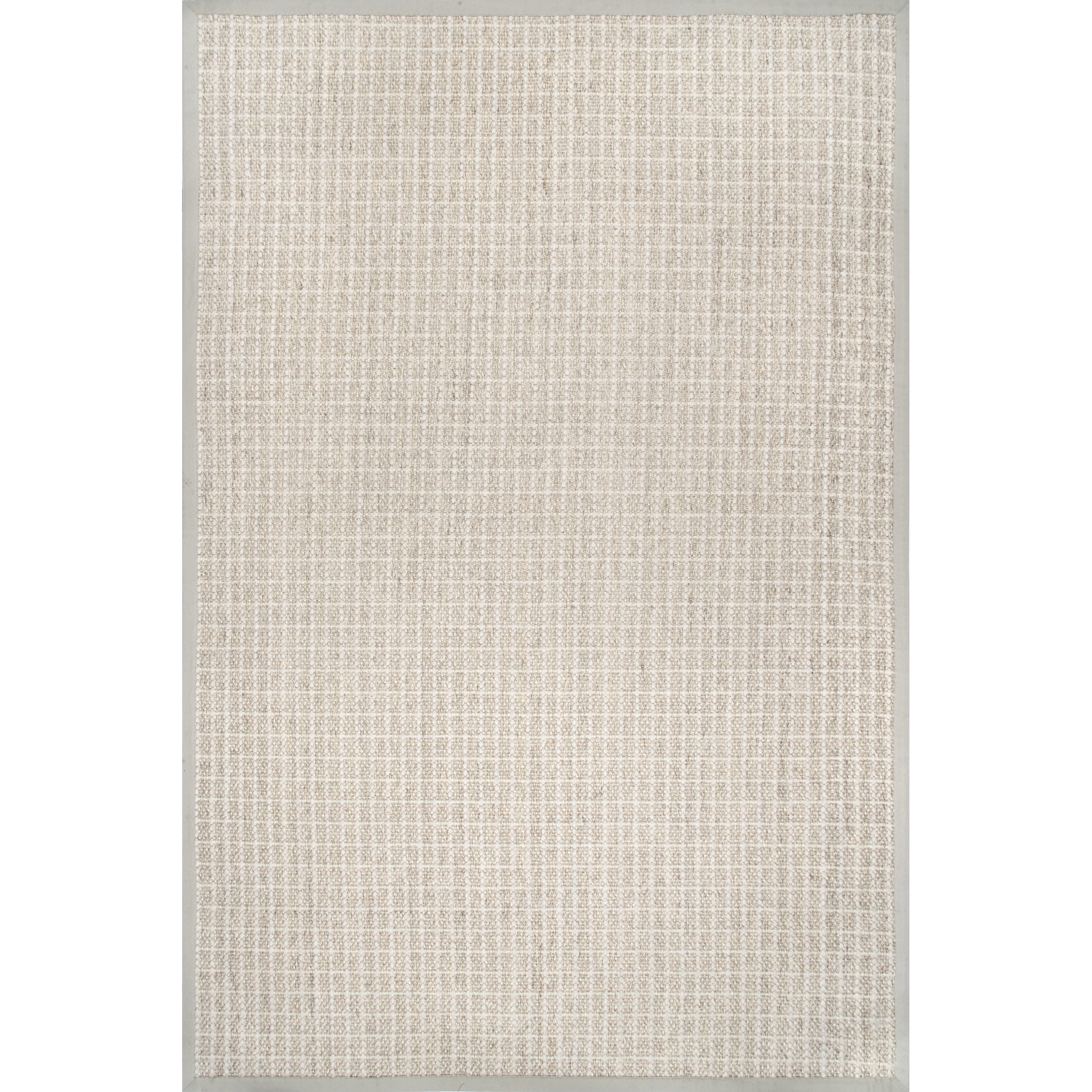 nuLOOM Millie Sisal Striped Border Area Rug, 8' x 10', Ivory - Walmart.com
