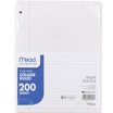 Mead Notebook Filler Paper, College Ruled, 200 Sheets Per Pack, 3 Packs ...
