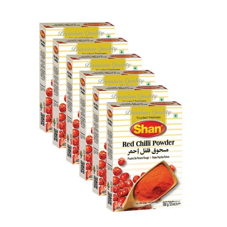 Shan Red Chilli Powder - 100g Freshly Grinded (Pack of 6) - Aromatic ...