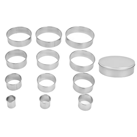 Round Molds, Portable Wide Application Ring Baking Mould Folding Edge ...