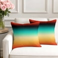 Bohemian Gradient Green Pillow Covers Set of 2, Modern Minimalist ...