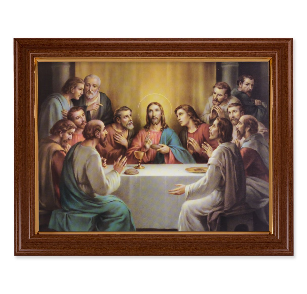 Last Supper Picture Framed Wall Art Decor, Extra Large, Traditional ...