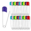 All Top Bargains 24 Pc Baby Diaper Safety Pins, Cloth Changing Locking Clip, Multi Colors ...