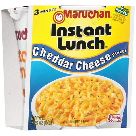 Maruchan Instant Lunch Cheddar Cheese Flavor Ramen Noodles 2.25 oz. Cup ...