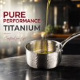 Pure Titanium Saucepan with Lid, Upgrade 1.5/2/3/4 Qt No Coating Non ...