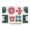 BZSMCE Color Tile White Pattern Pattern Pattern 2-Piece Non-Slip ...