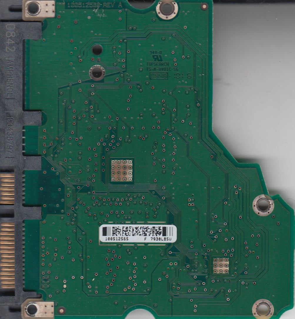 ST31500341AS, 9JU138-101, LC1A, 100512565 F, Seagate SATA 3.5 PCB ...