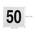 UPOUART 50pcs Double Side Number Cards White PVC Seating Arrangement ...