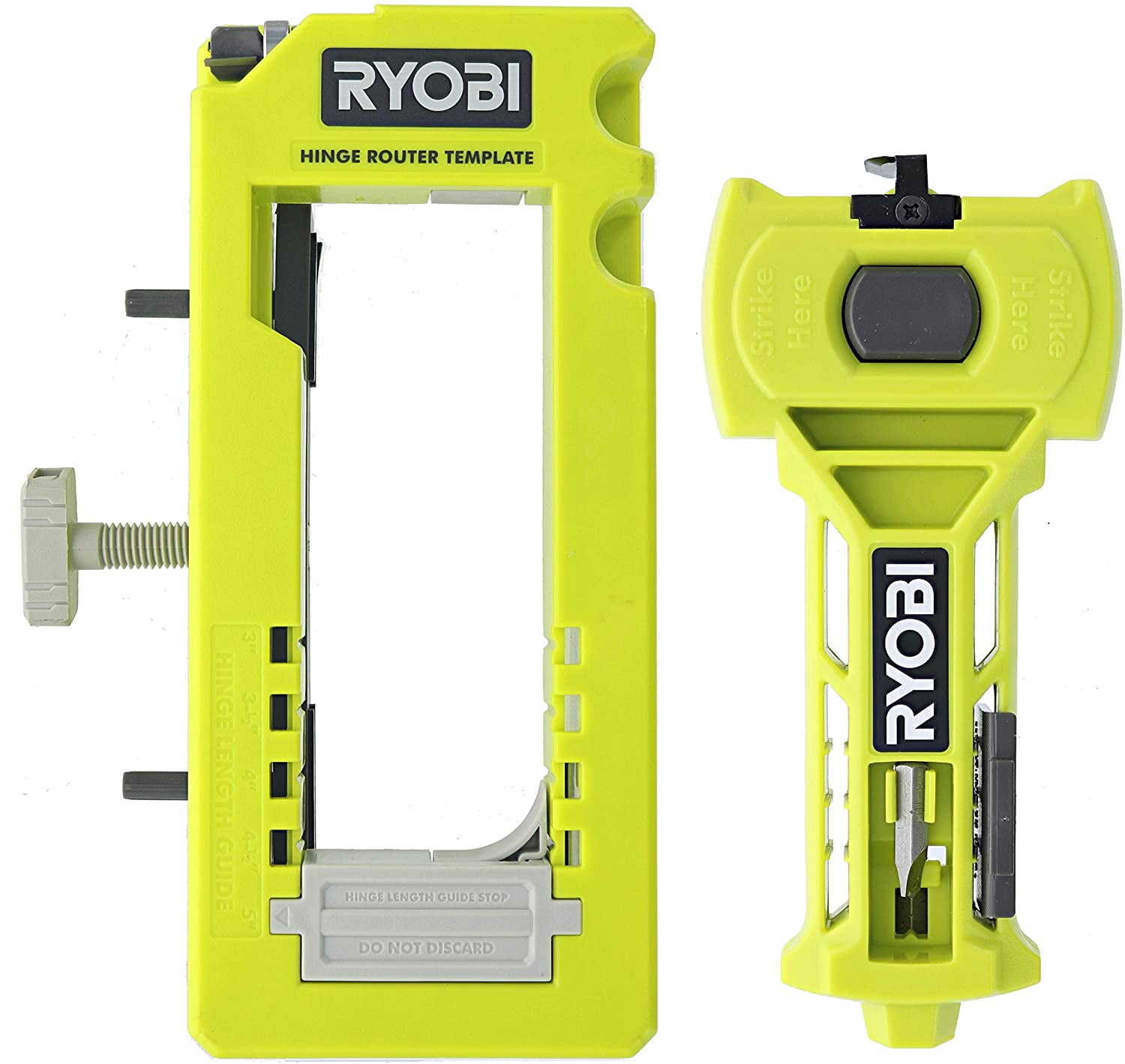Ryobi A99HT3 Door Hinge Installation Kit/Mortiser Template Bundled with ...
