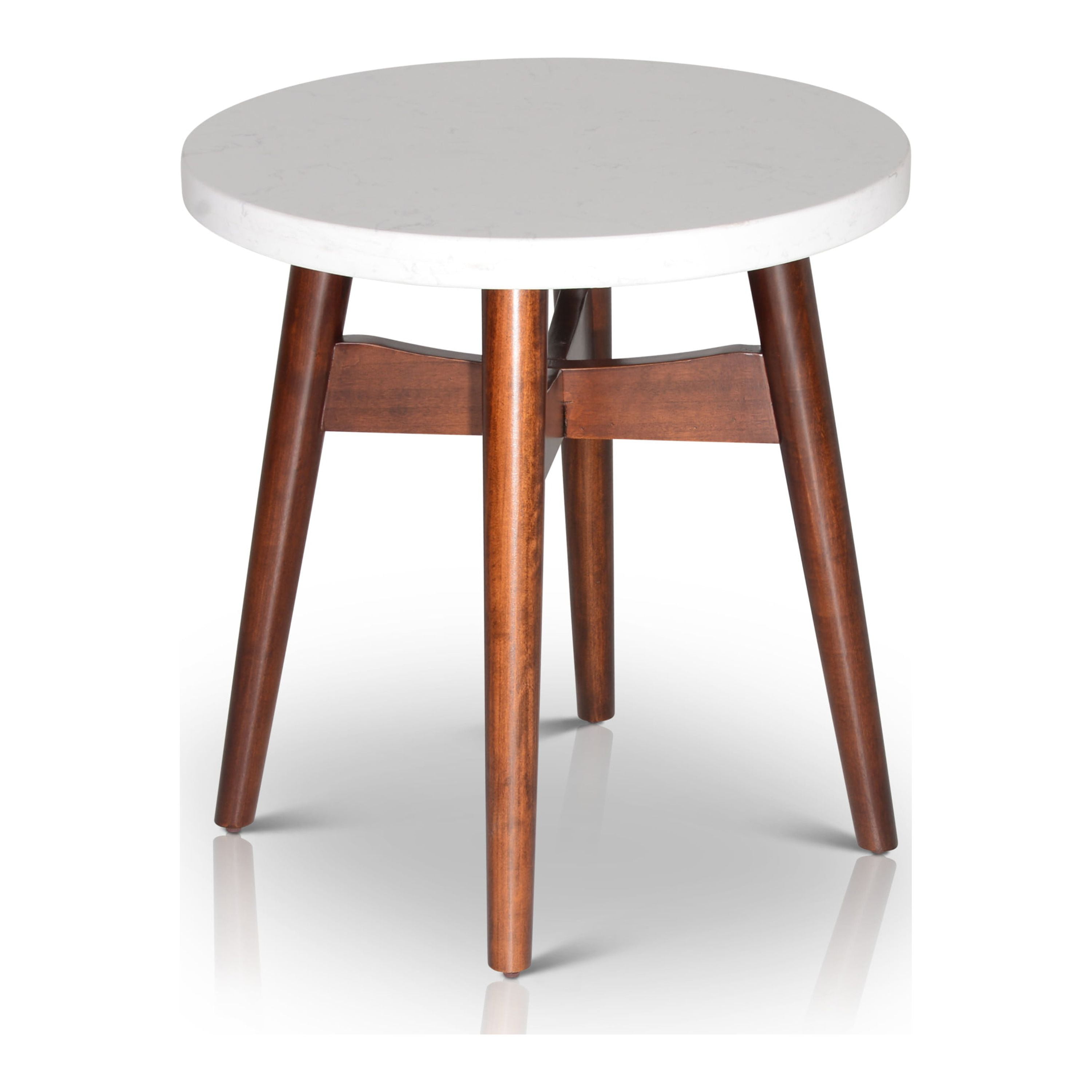 CoSoTower Contemporary Mid-Century Accent Tables - Natural Cherry Legs ...