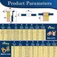 SAE Rivet Nut Assortment Kit(240Pcs), #6-32#8-32#10-24 1/4"-20 5/16"-18 ...
