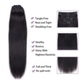Clip In Hair Extensions Real Human Hair Double Weft Handmade Straight ...