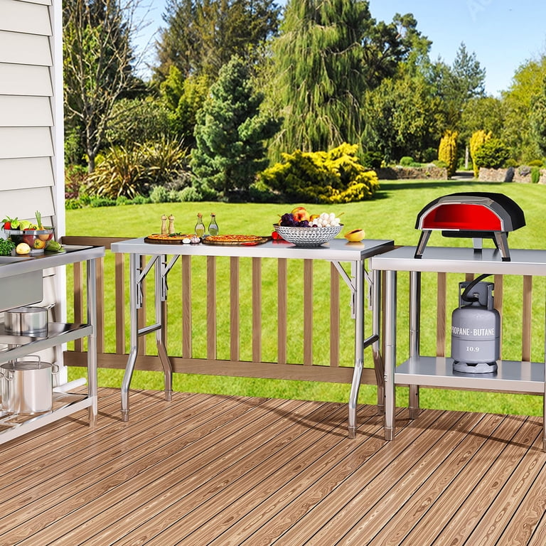 Folding Kitchen Prep Table