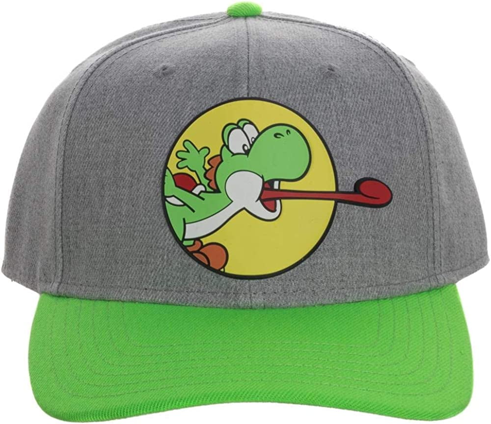 Super Mario Video Game Yoshi Snapback Mens Hat - Walmart.com