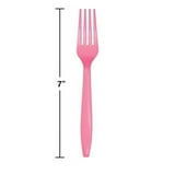 Touch of Color Premium Cutlery Pink Plastic 24 Count Forks - Walmart.com