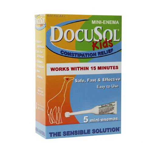 Docusol Kids Constipation Relief, Mini Enema - 5 Ea, 2 Pack - Walmart.com