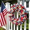 AuroraX 4th of July Garland Independence Day Decor Red White Blue Front ...