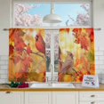 Cardinal Bird Sheer Curtains for Living Room Bedroom, Fall Red Bird ...