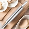 POYOGA Stainless Steel Rolling Pin Roller For Home Baking And ...