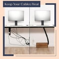 Luxe Designs Wall Mount Cable Management Box - Wooden Electrical ...