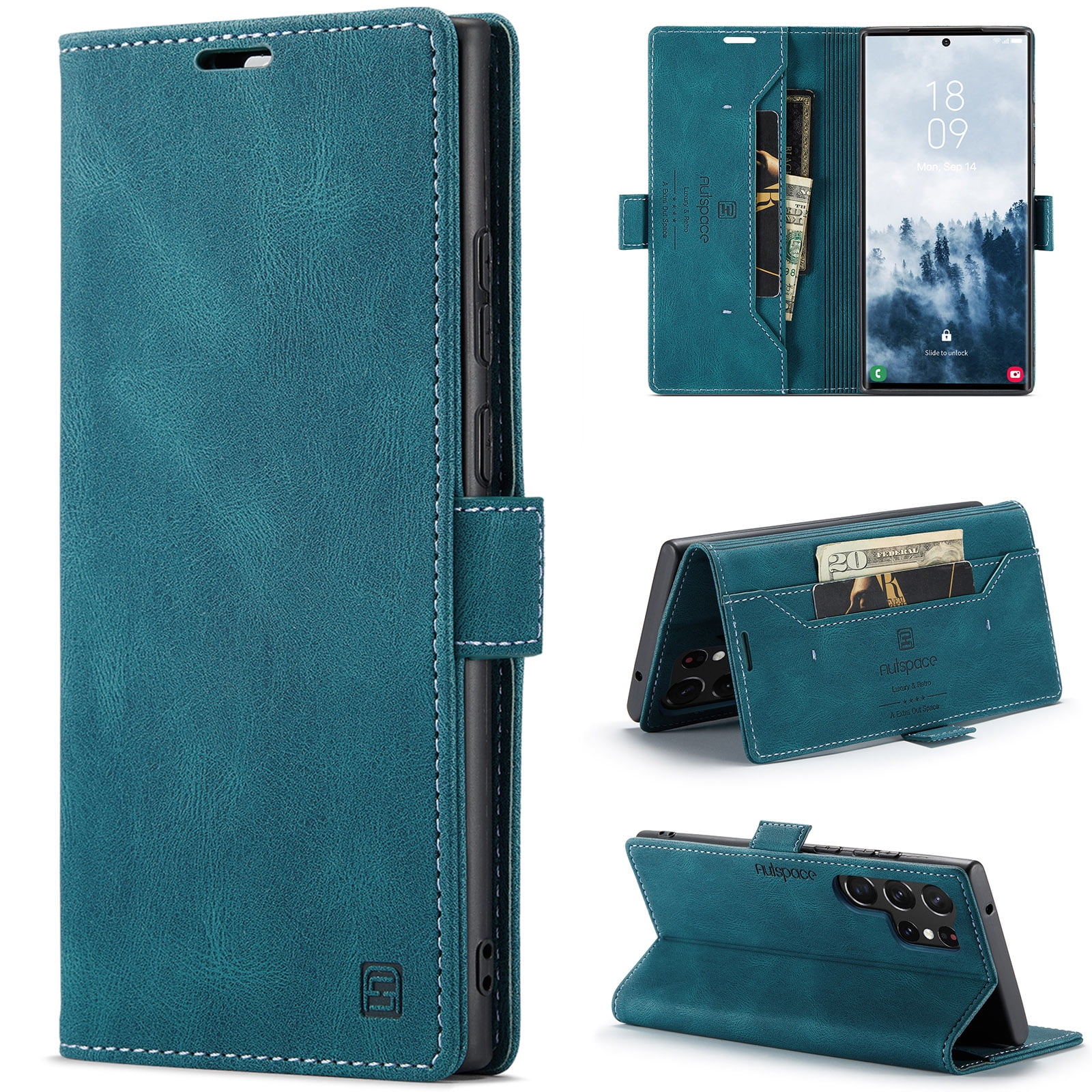 Wallet Case for Samsung Galaxy S23 Ultra, Premium PU Leather Card Slots ...